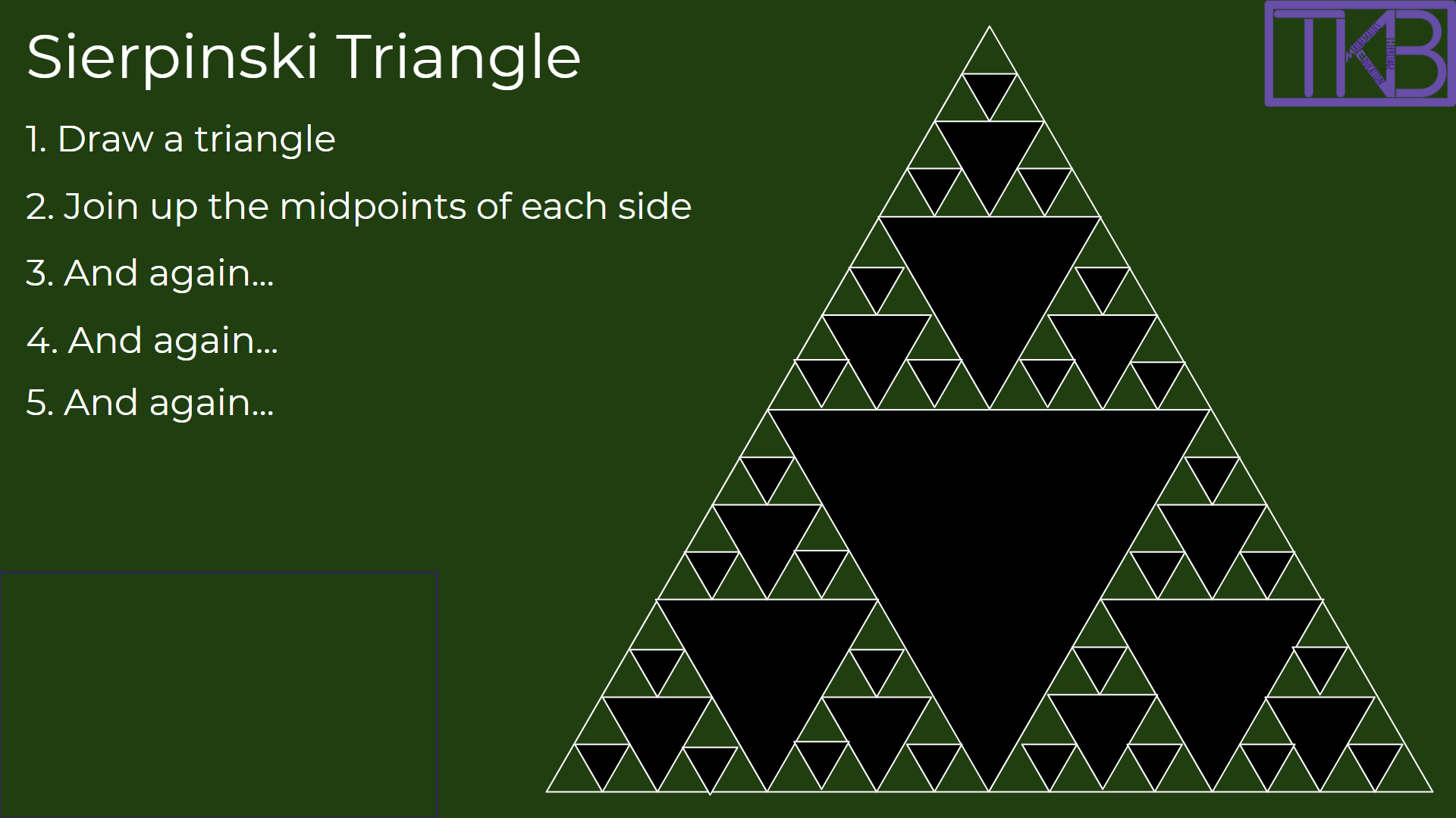 Festive Fractals – TKB Maths & Museums Education Services